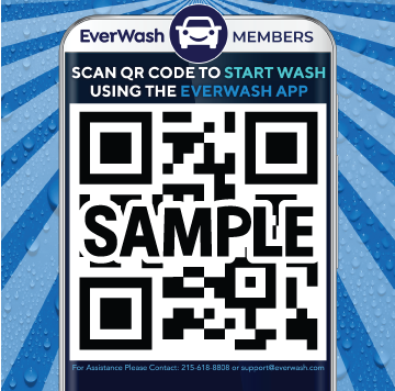 QR Code/Instructional Signage – EverWash Standard Signage