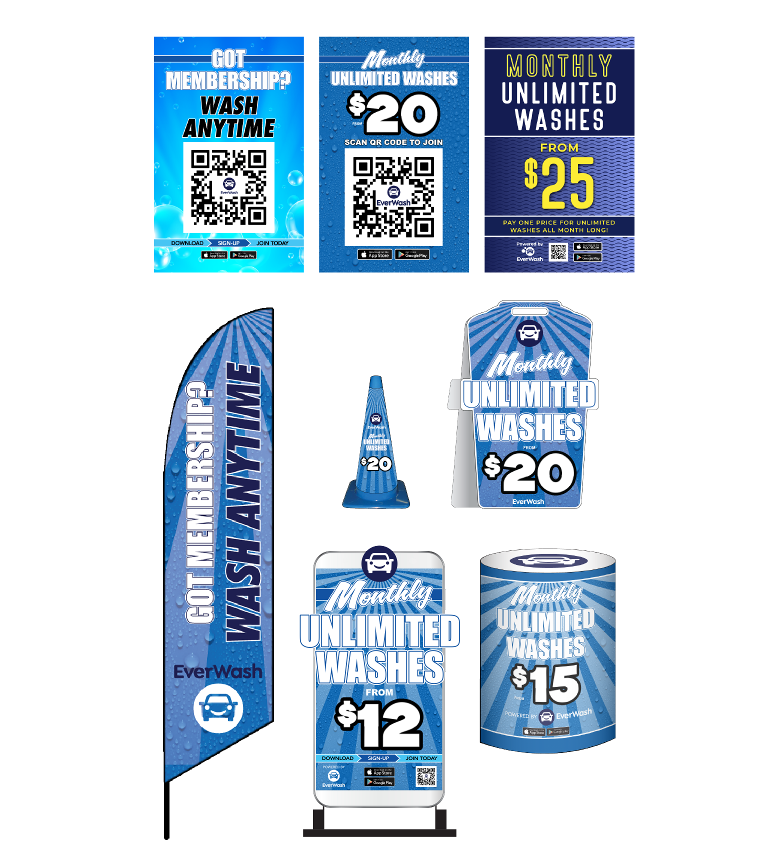Promo Signs – EverWash Standard Signage