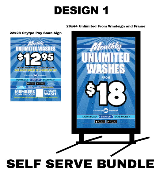 Self-Serve Sign Bundles – EverWash Standard Signage