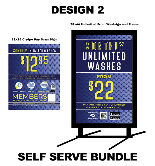 Self-Serve Sign Bundle - 1 – EverWash Standard Signage