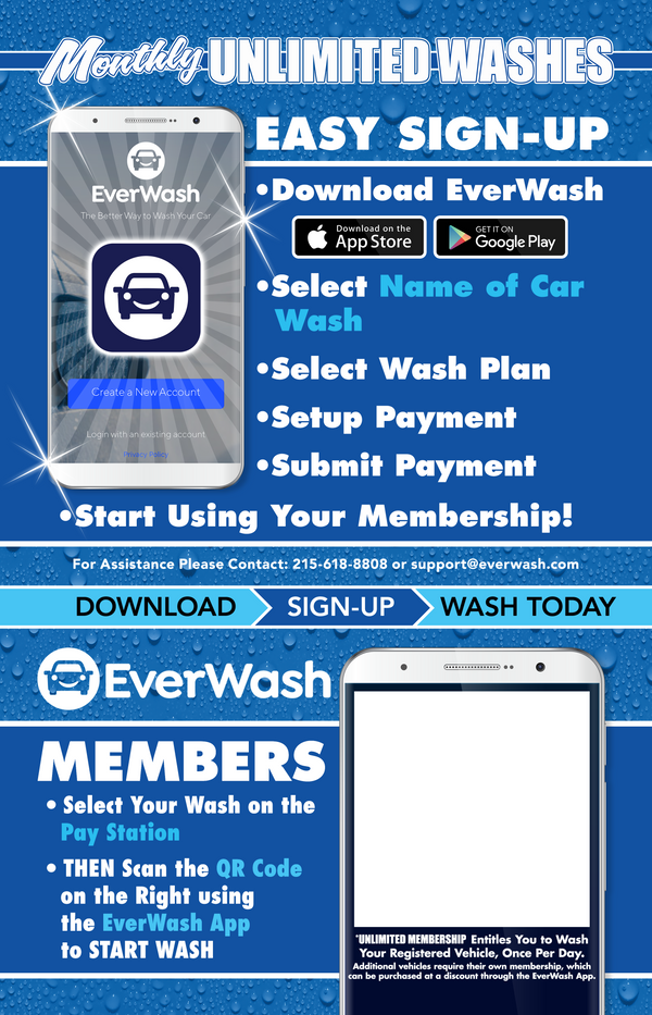 Start Wash In-Bay Automatic Instructional Signs (IBA) – EverWash ...